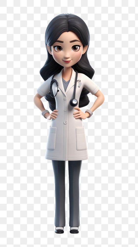 PNG Cartoon doctor gray gray | Premium PNG - rawpixel