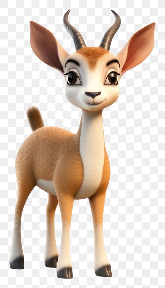 PNG Antelope cartoon mammal animal. | Free PNG - rawpixel