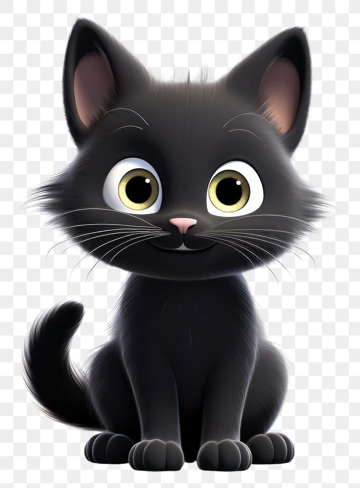 PNG Cartoon mammal animal black | Free PNG - rawpixel