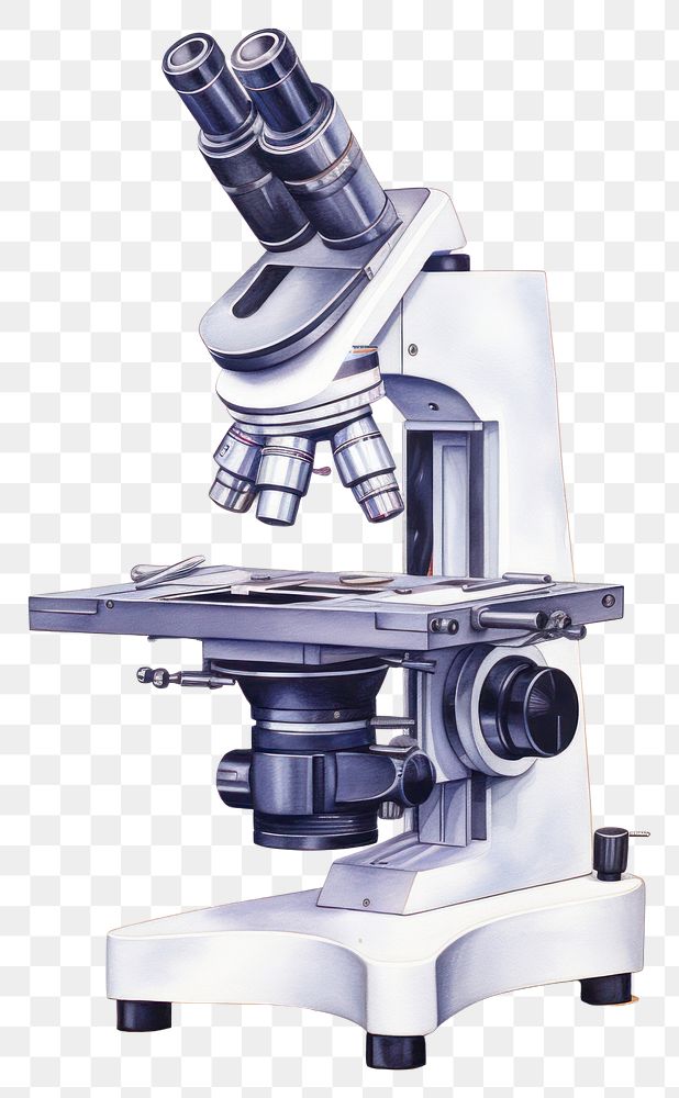 PNG Metallic light grey Microscope | Premium PNG - rawpixel