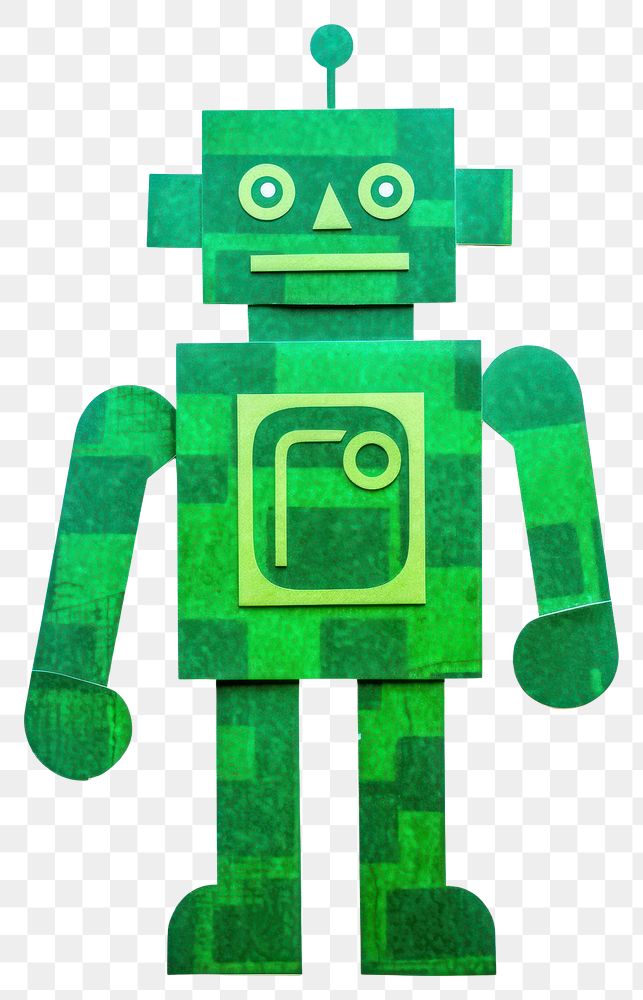 PNG Green robot symbol toy | Free PNG - rawpixel