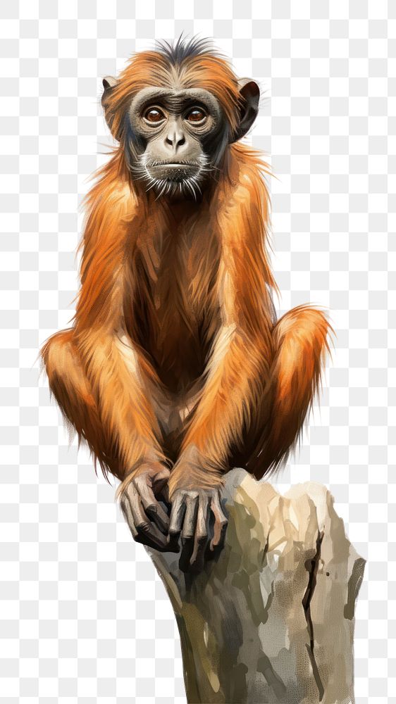 PNG Brown spider monkey wildlife | Free PNG - rawpixel