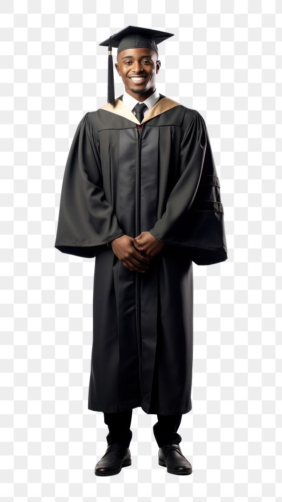 PNG plain-looking graduate black man | Premium PNG - rawpixel