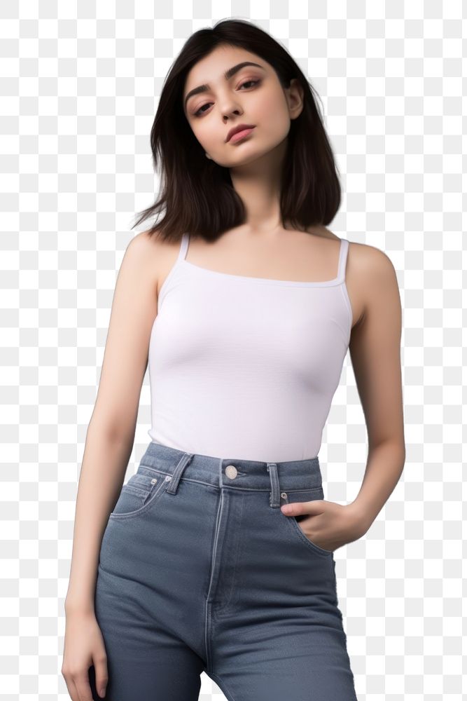 PNG Portrait jeans white adult. | Free PNG - rawpixel