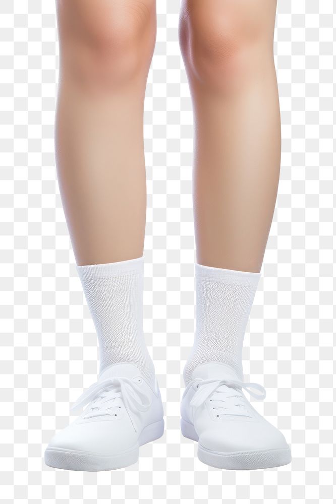 PNG White socks footwear sneaker. | Free PNG - rawpixel