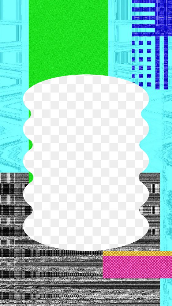 VHS glitch png abstract frame, | Premium PNG - rawpixel