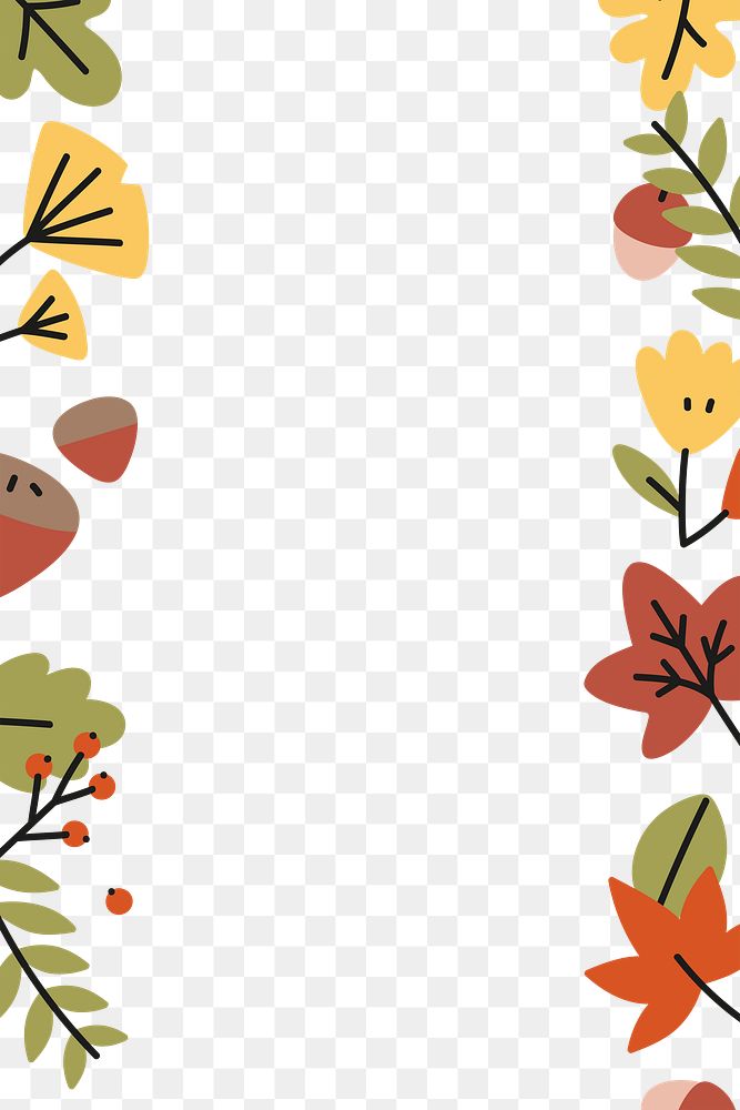 Autumn png border, transparent background | Free PNG - rawpixel