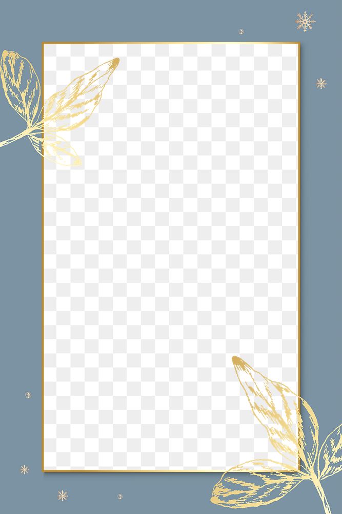 Blue winter png frame, transparent | Premium PNG - rawpixel