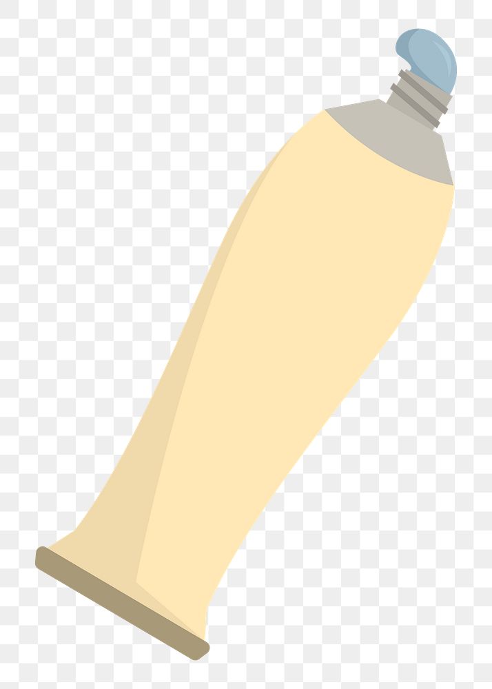 Png yellow toothpaste flat sticker | Premium PNG - rawpixel