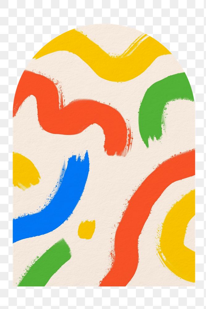 PNG Squiggle brush paint arch | Premium PNG - rawpixel