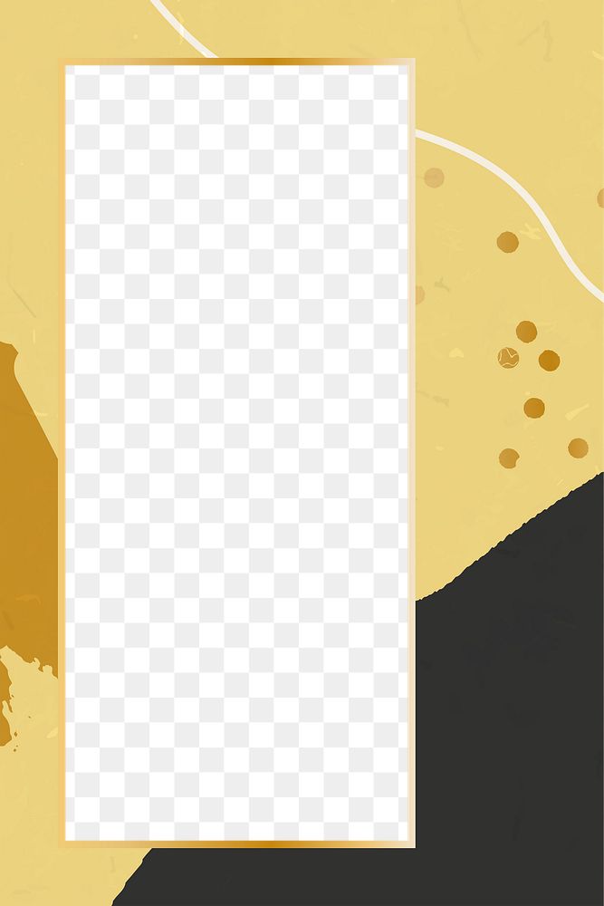 Png aesthetic yellow border frame, | Premium PNG - rawpixel
