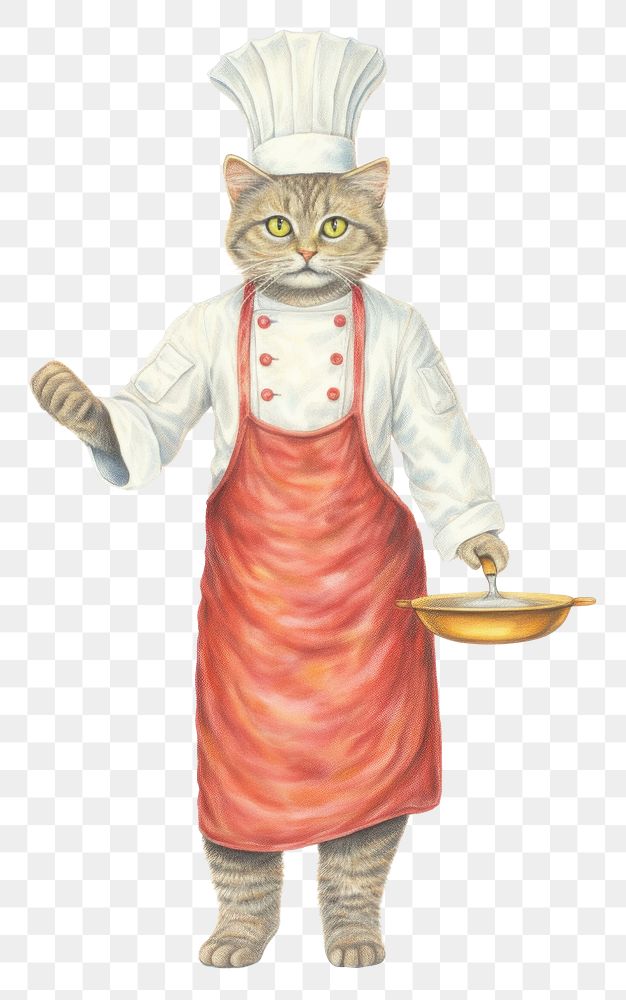 PNG Cat cooking drawing chef | Free PNG - rawpixel