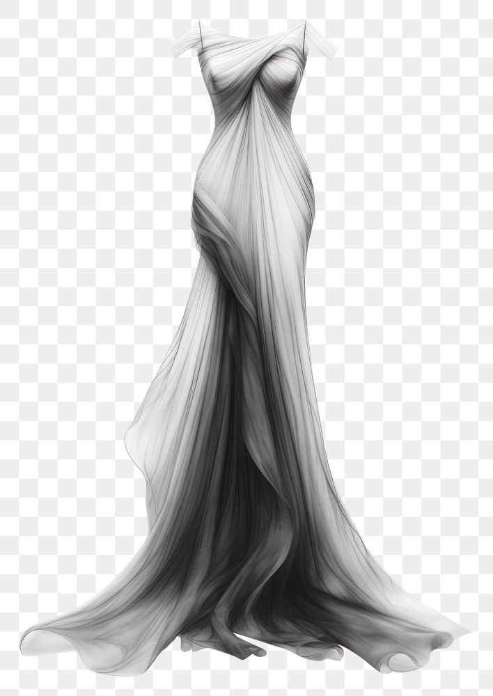 PNG Dress drawing fashion wedding. | Premium PNG - rawpixel