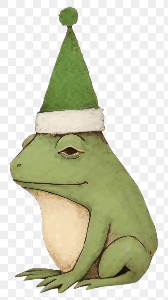 PNG Frog wear christmas hat | Premium PNG - rawpixel