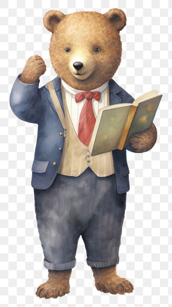 PNG Mammal bear representation standing. | Free PNG - rawpixel