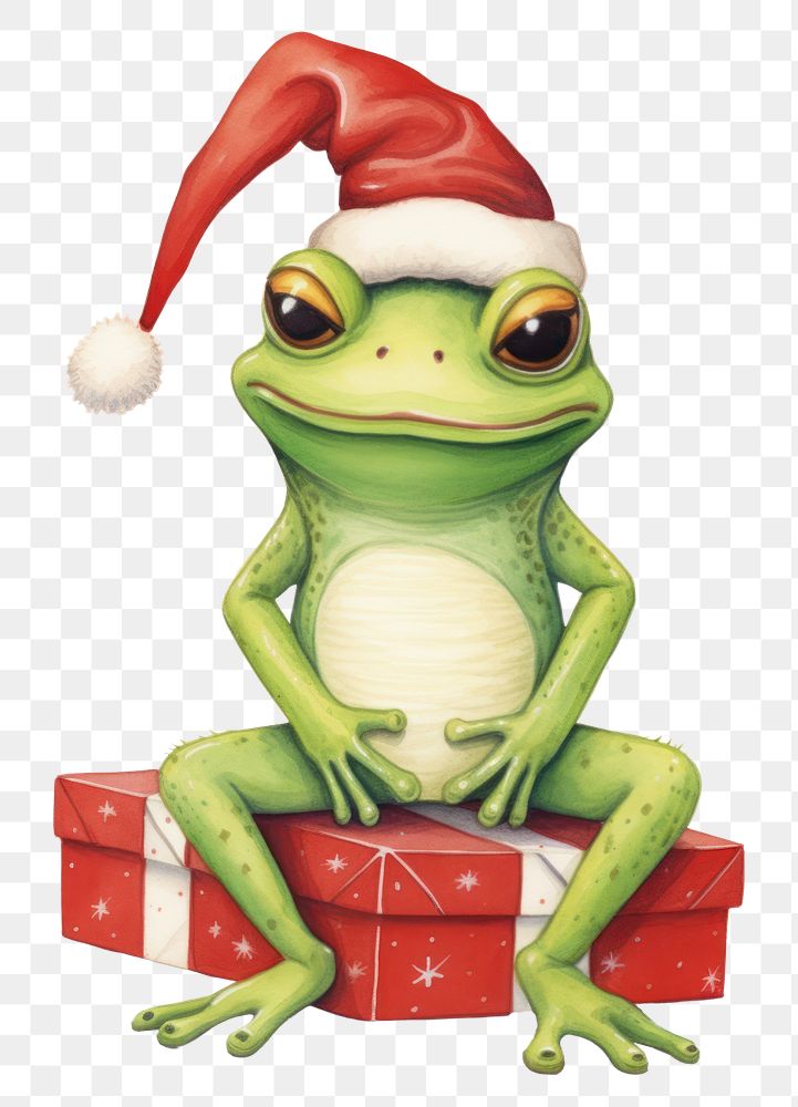 PNG Chrismas ribbit amphibian animal | Premium PNG - rawpixel