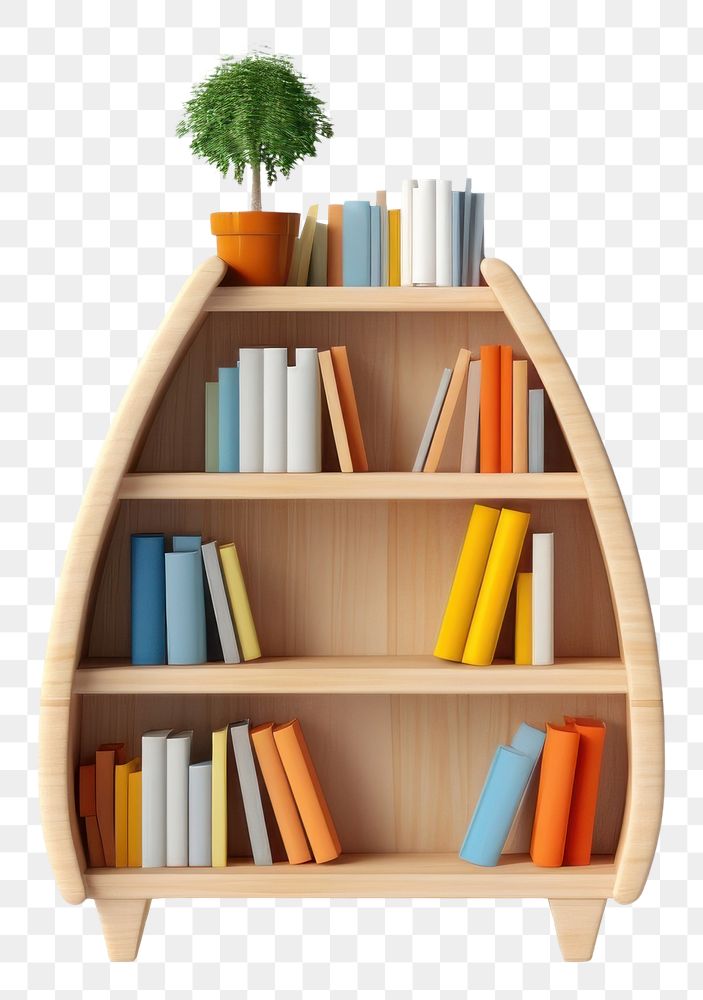 PNG Small bookshelf furniture bookcase | Premium PNG - rawpixel