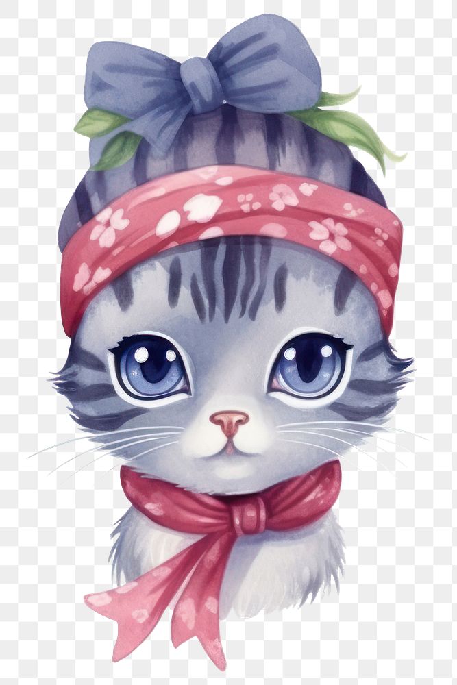 PNG Cute cat fashion book | Free PNG - rawpixel