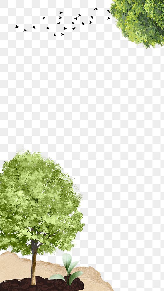 Trees environment png, ripped paper | Premium PNG - rawpixel