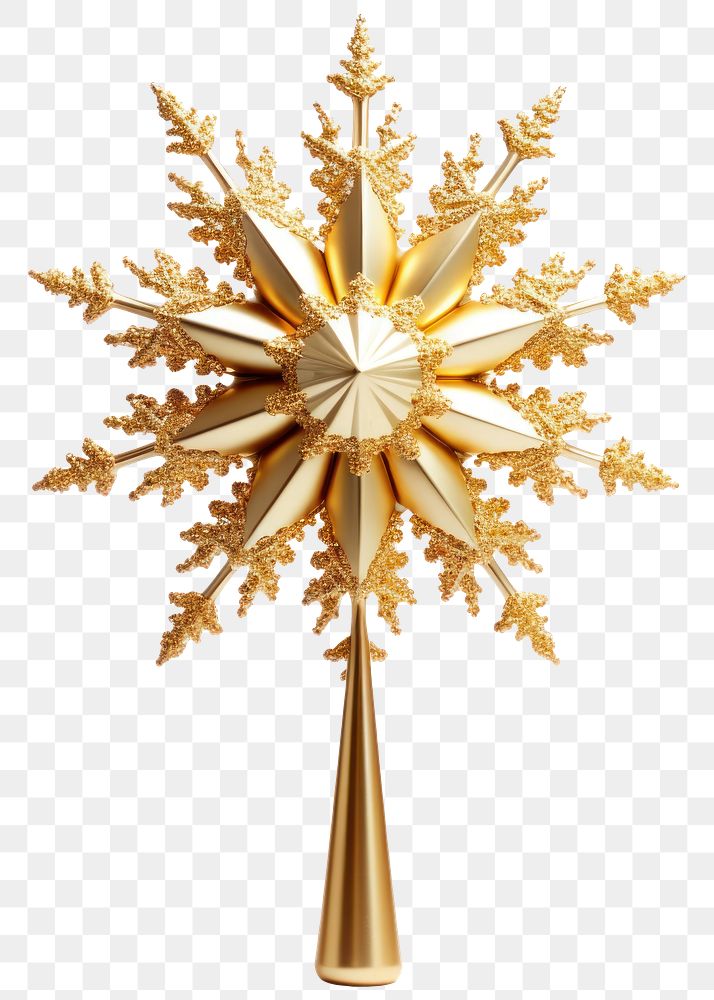 PNG Tree topper gold christmas | Premium PNG - rawpixel