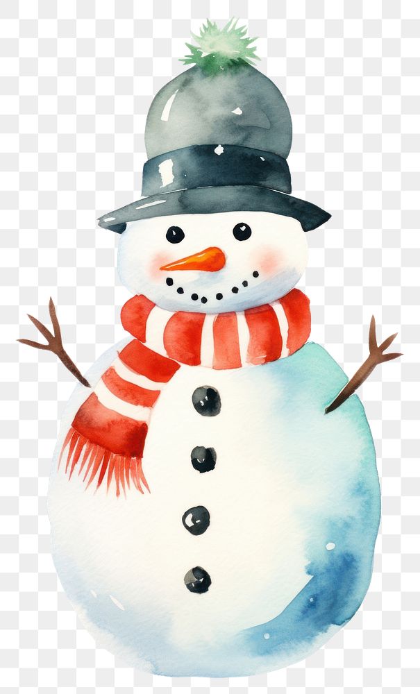 PNG Snowman drawing winter white | Premium PNG - rawpixel