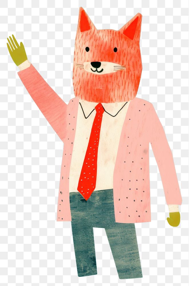 PNG Cream fox art person | Free PNG - rawpixel