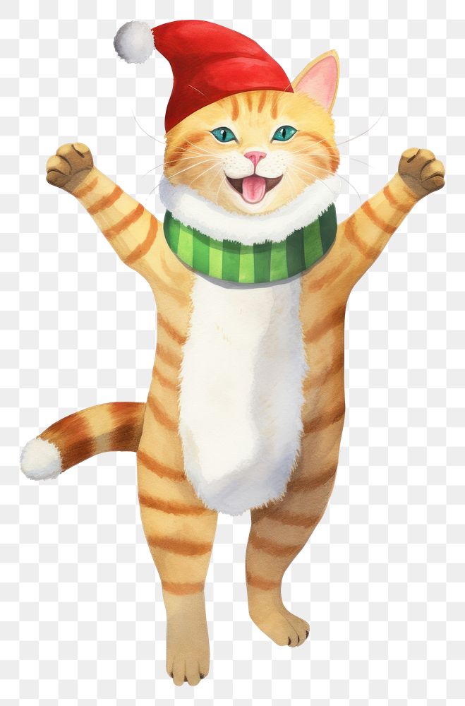 PNG Chrismas cat mammal animal | Premium PNG - rawpixel