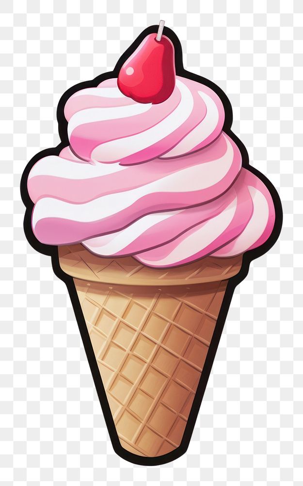 PNG Sticker cream dessert food. | Free PNG - rawpixel