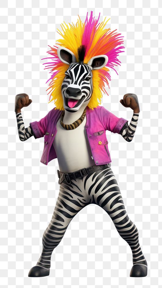 PNG cartoon zebra costume dancing | Premium PNG - rawpixel
