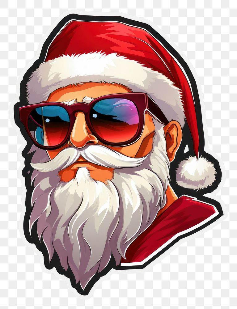 PNG Cool hipster santa claus | Premium PNG - rawpixel