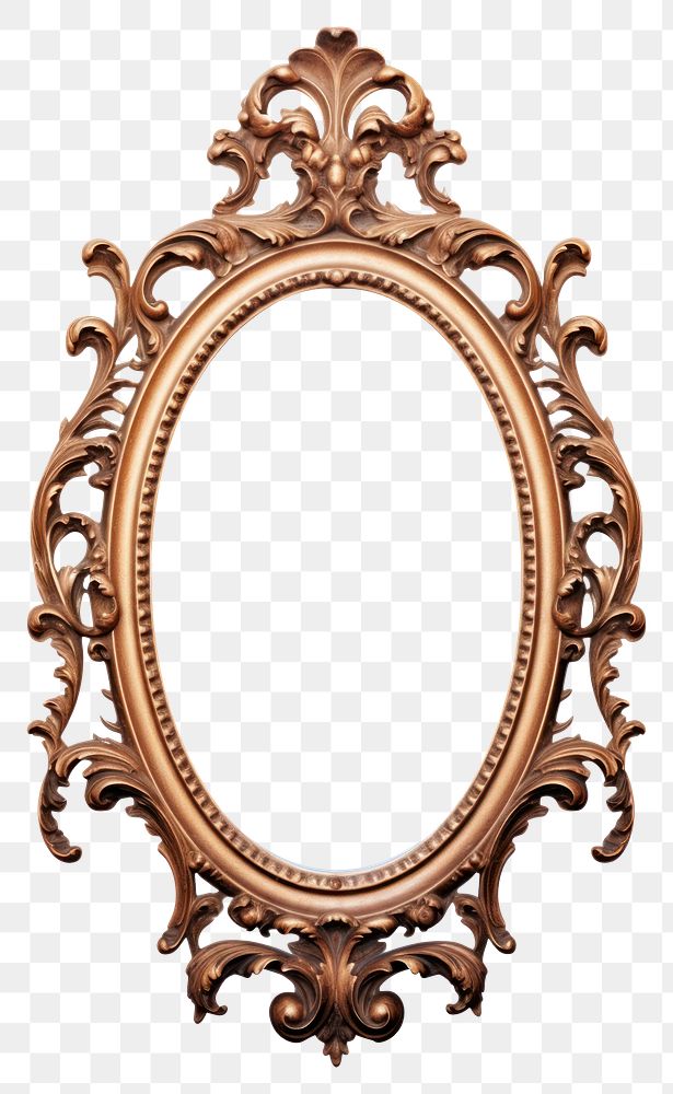 PNG Oval Rococo mirror frame | Free PNG - rawpixel