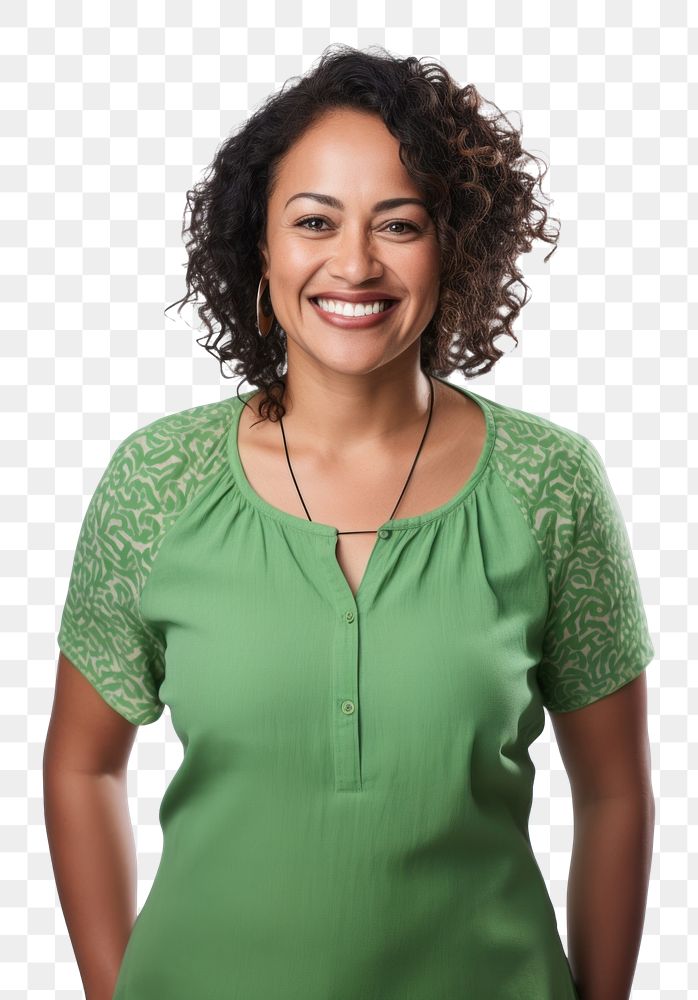 PNG Smiling samoan woman sleeve | Premium PNG - rawpixel