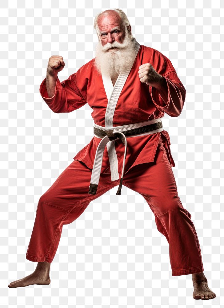PNG Santa Claus karate sports | Premium PNG - rawpixel
