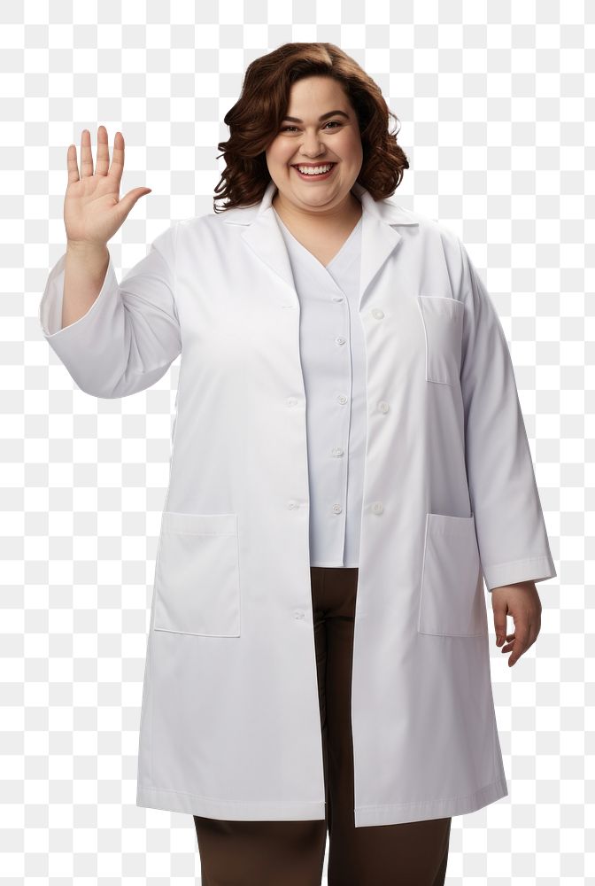 PNG Chubby female doctor portrait | Free PNG - rawpixel