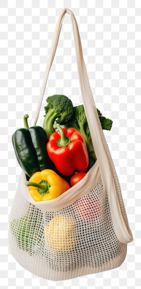PNG Vegetable bag handbag basket. | Premium PNG - rawpixel