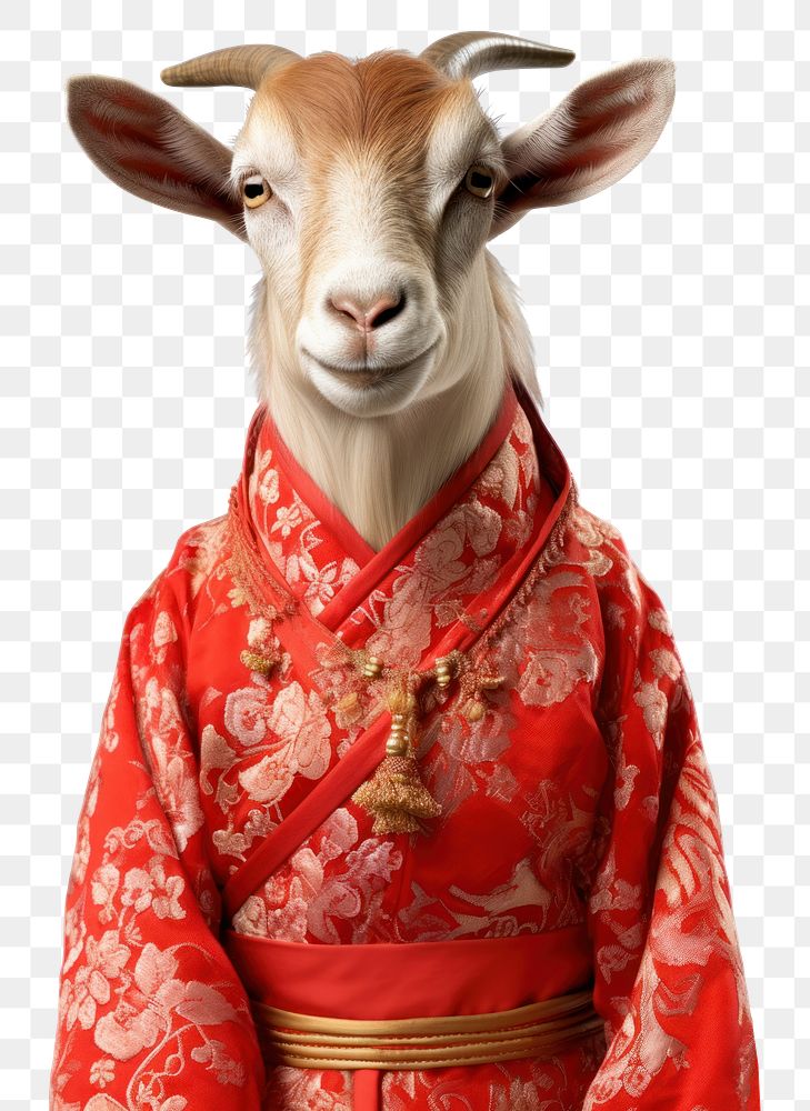 PNG Goat wearing Chinese robe. | Free PNG - rawpixel