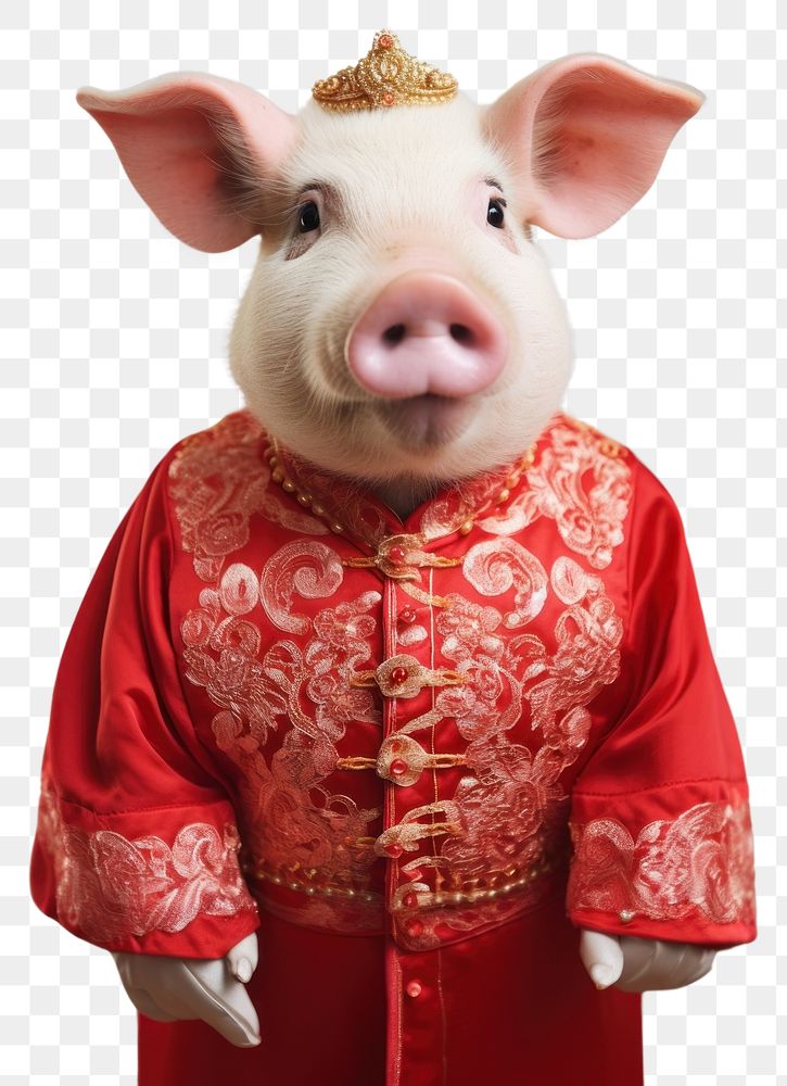 PNG Pig wearing Chinese robe. | Premium PNG - rawpixel