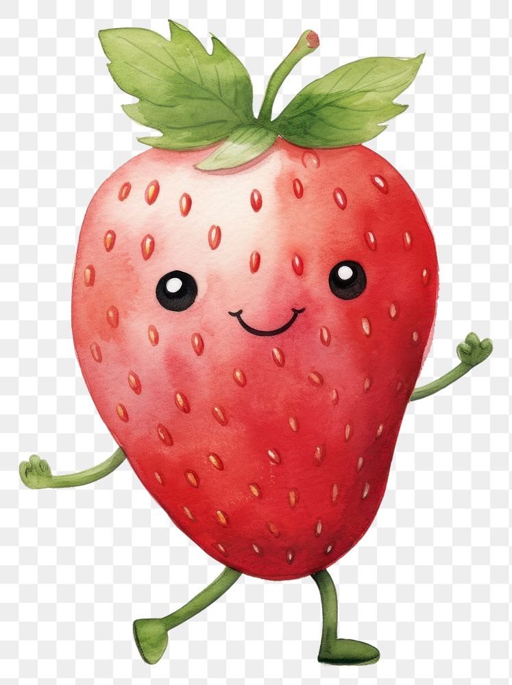 PNG Dancing strawberry fruit plant | Premium PNG - rawpixel