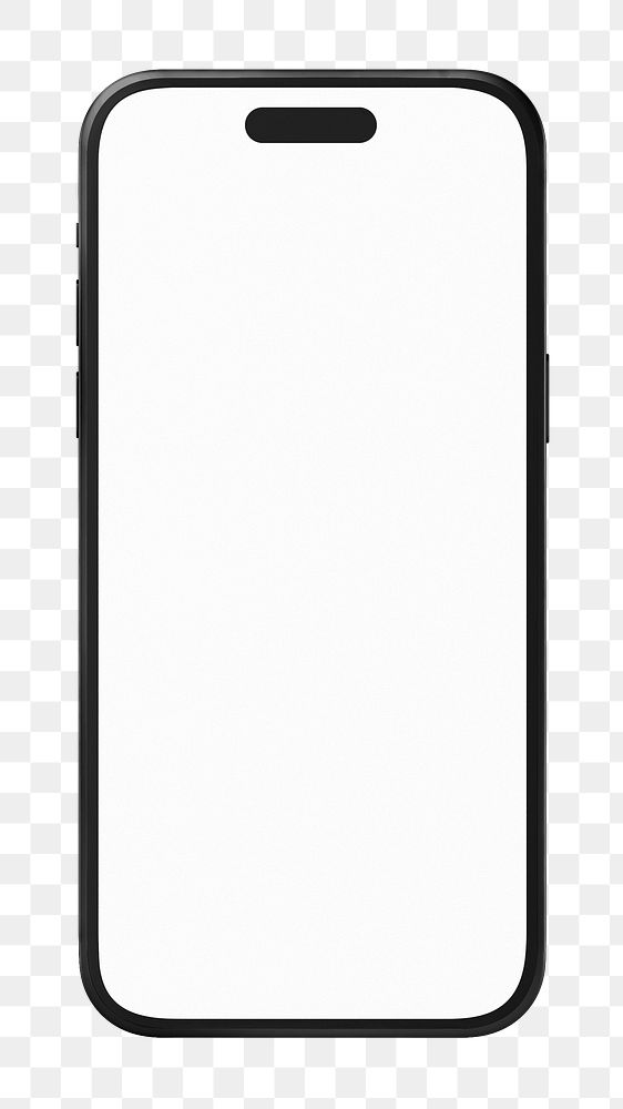 Blank smartphone screen png, transparent | Premium PNG - rawpixel