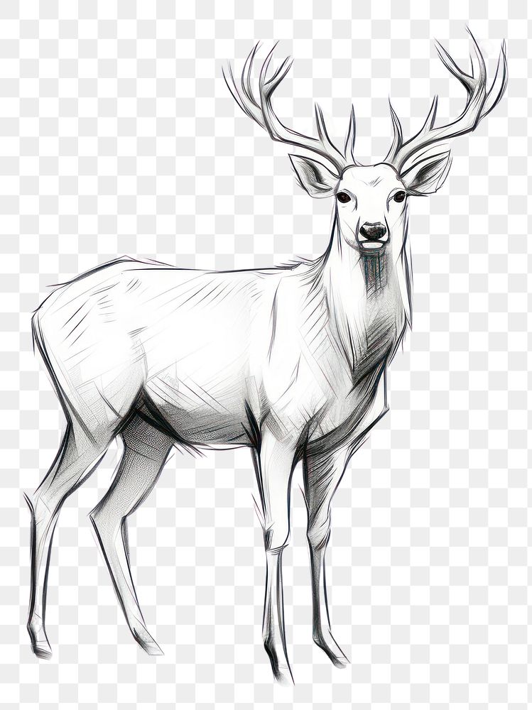 PNG Deer drawing wildlife animal. | Premium PNG - rawpixel