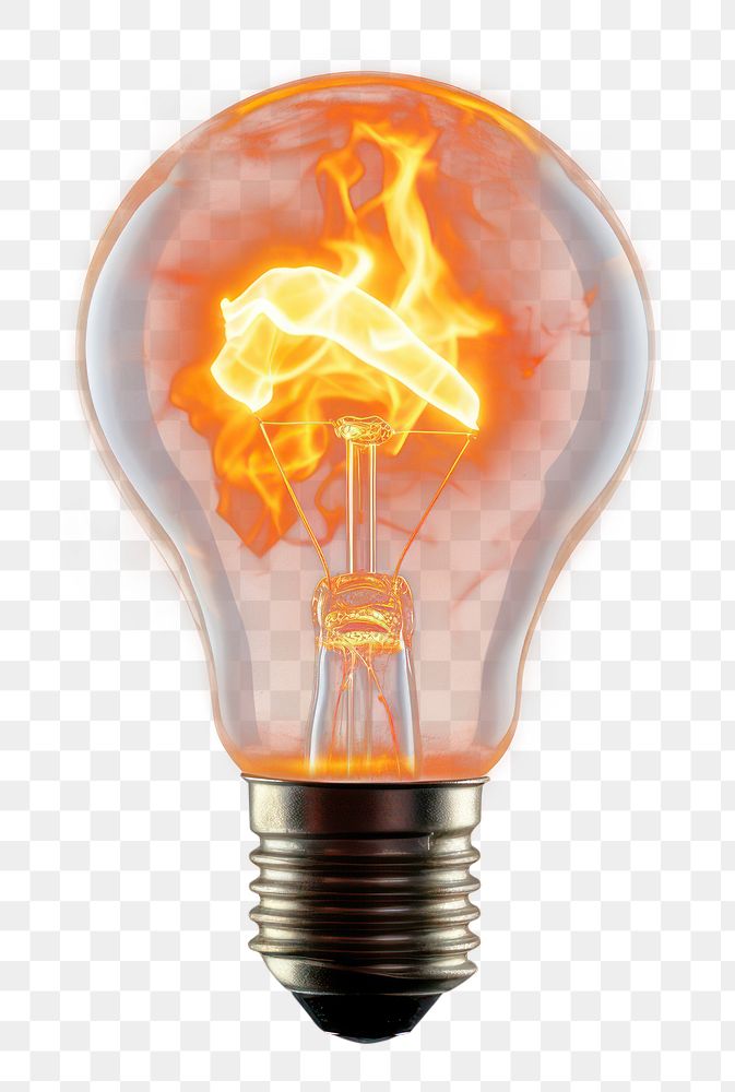 PNG Light bulb lightbulb fire | Free PNG - rawpixel
