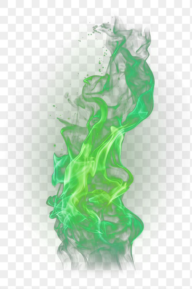 PNG Green flame smoke backgrounds | Premium PNG - rawpixel