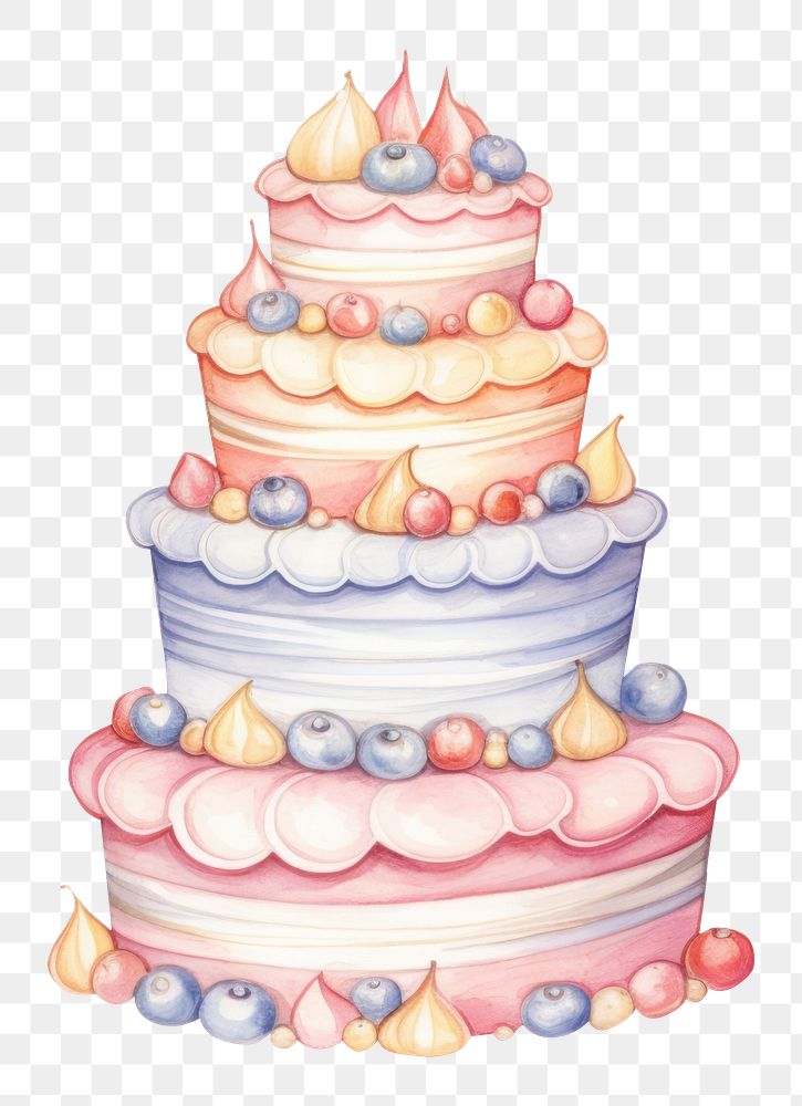 PNG Cake dessert drawing icing. | Free PNG - rawpixel