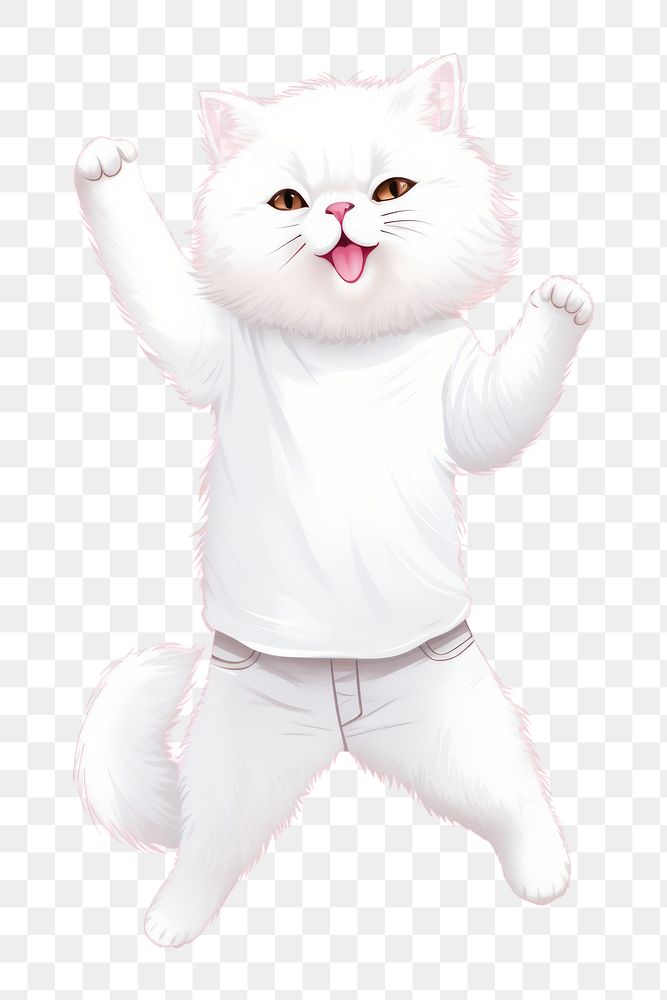 PNG White cat mammal animal | Premium PNG - rawpixel