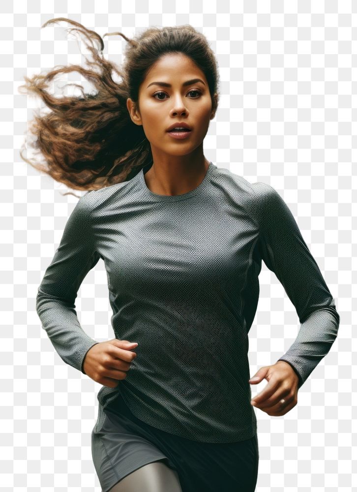 PNG Woman running sports outfit | Premium PNG - rawpixel