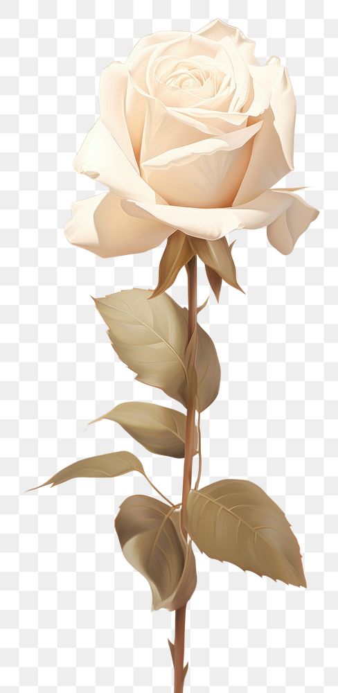 PNG Cute white rose flower | Free PNG - rawpixel