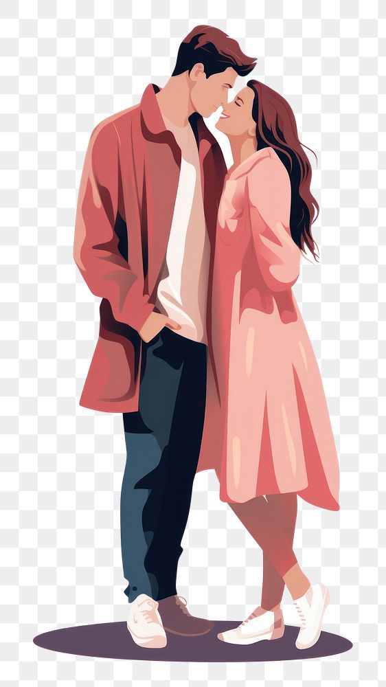 PNG young couple hugging each | Premium PNG - rawpixel