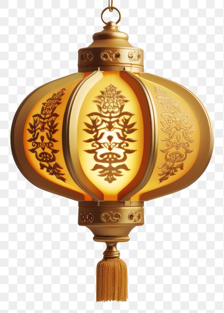 PNG Chinese gold lantern lamp | Free PNG - rawpixel