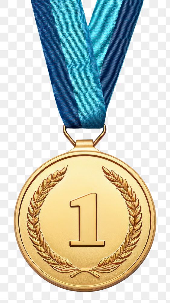 PNG Gold medal number 1 | Free PNG - rawpixel