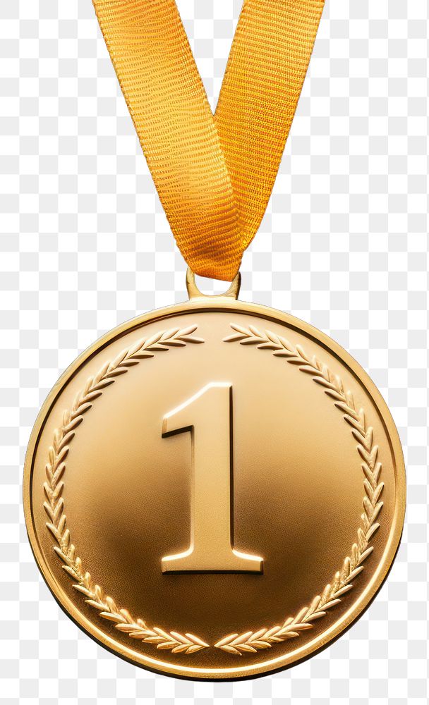 PNG Gold medal number 1 | Free PNG - rawpixel